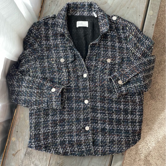 baldwin | Jackets & Coats | Bldwn Campbell Black Multi Tweed Jacket ...